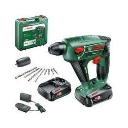 Bosch Akku-Bohrhammer Uneo Maxx, 18Volt gr&uuml;n/schwarz, 2x Li-Ionen Akku 2,0Ah, im Koffer, POWER FOR ALL ALLIANCE