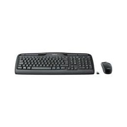 Logitech Wireless Combo MK330, Desktop-Set schwarz, DE-Layout