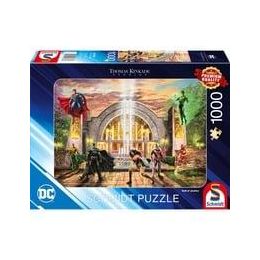Schmidt Spiele Thomas Kinkade Studios: DC Justice League - Hall Of Justice, Puzzle 1000 Teile
