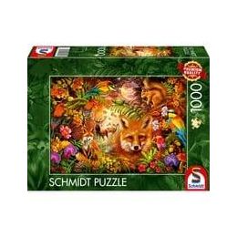 Schmidt Spiele Bl&uuml;ten, Fell und Federn, Puzzle 1000 Teile