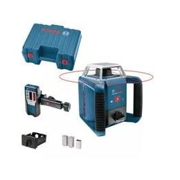 Bosch Rotationslaser GRL 400 H Professional blau/schwarz, rote Laserlinie, mit Laser-Empf&auml;nger LR 45, in L-BOXX