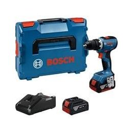 Bosch Akku-Bohrschrauber GSR 18V-65 Professional, 18Volt blau, 2x Li-Ion Akku 5,0Ah, in L-BOXX