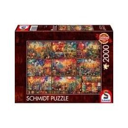 Schmidt Spiele Genussvolle Auszeit: auf Reisen mit B&uuml;chern und Wein, Puzzle 2000 Teile
