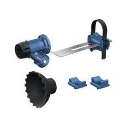 Bosch Staubabsaugung GDE max Professional, Staubsauger-Aufsatz blau, mit Adapter f&uuml;r Stockerplatten