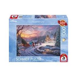 Schmidt Spiele Thomas Kinkade Studios: Disney Dreams Collection - Cinderella Bringing Home the Tree, Puzzle 1000 Teile