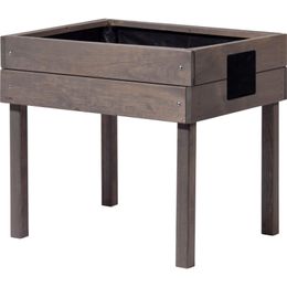 Dobar Kleines Kinderhochbeet mit Kreidetafel grau