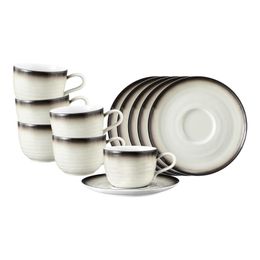 Seltmann Weiden Kaffeetassen mit Untertassen Terra 260 ml 6er Set
