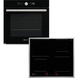 Bauknecht Backofen-Set "BAKO 4 HI6 BLACK", Energieeffizienz: A+ (A+++-D), schwarz, Herdsets, PowerHeißluft, Topseller