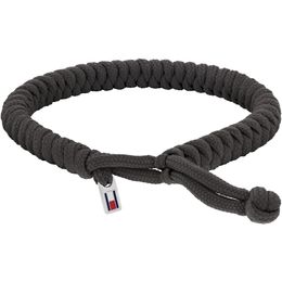 Armband Tommy Hilfiger "AXEL, 2790592, 2790593, 2790594, 2790595", bunt (schwarz, edelstahlfarben, weiß, blau, rot), Armbänder, Herren, Nylon-Edelstahl, Nylon, Edelstahl