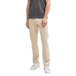 Stoffhose Tom Tailor "JOSH", Herren, Gr. 38, Länge 32, beige (light cashew beige), Obermaterial: 96% Baumwolle, 4% Elasthan. Futter: 100% Polyester, unifarben, casual, knöchellang, Hosen, im Five-Pocket Style