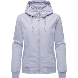 Outdoorjacke Ragwear "Oggie YOUMODO", Damen, Gr. L (40), lila (lavendel), Obermaterial: 100% Polyester, Innenfutter: 100% Polyester, Basic, gerade hüftbedeckend, hoch geschlossener Ausschnitt, Langarm Ärmel ohne Ärmelschlitz Bündchen mit Windstopper, Jacken, Wasserdichte und atmungsaktive Übergangsjacke