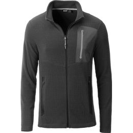 Fleecejacke LPO "SORREL MN", Herren, Gr. S, grau, 93% Polyester, 7% Elasthan, sportlich, Langarm, Jacken, hochgeschlossener Kragen