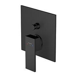 Steinberg Serie 160 Wannenarmatur 16021033S Unterputz, mit Abdeckplatte 165 x 165 mm, mit Umsteller, matt black