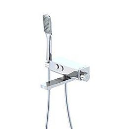 Steinberg Serie 390 Wannen-/Brause-Thermostat 3903172 1/2", Ausladung 200mm, mit Handbrause und Brauseschlauch 1500mm, chrom