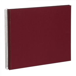 Goldbuch Spiralalbum Weinrot 25 994 schwarze Seiten 34x30cm