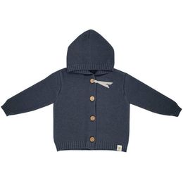 MaxiMo M&auml;dchen Strickjacke, blau, Gr. 80, unifarben, Strick, Obermaterial: 100% Baumwolle, Strickjacken