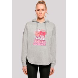 F4NT4STIC Damen Kapuzenpullover "Love and Coffe Valentinstag", grau, Gr. XS, Obermaterial: 100% Baumwolle, Pullover, Premium Qualit&auml;t