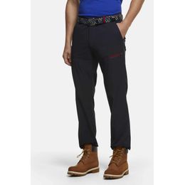 MEYER Herren Chinos "Skye", blau, Gr. 26, unifarben, 88% Polyamid;12% Elasthan, Hosen, mit Reißverschluss-Beintasche
