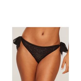 Vivance Damen Slip "Anna", Gr. 36, schwarz, Mesh, Obermaterial: 84% Polyamid, 13% Elasthan, 3% Polyester, Unterhosen, aus dezent transparentem