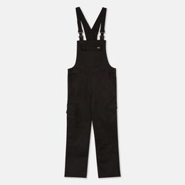 Dickies Damen Arbeitsoverall "Dickies Workwear Bib EVERYDAY B&B", schwarz, Gr. L, Obermaterial: 65% Polyester, 35% Baumwolle, Overalls