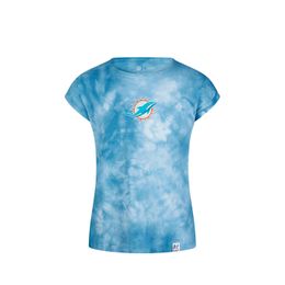 Recovered Damen T-Shirt "NFL Dolphins", blau, Gr. L, bedruckt, 100% Baumwolle, Shirts, im zeitlosen Design