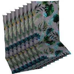 Hochlehnerauflage GO-DE, B:48cm H:5cm T:118cm, bunt, Baumwolle, Polyester, Polyurethan, Polsterauflagen, Ma&szlig;e ca.: 48 cm x 118 cm x 5 cm