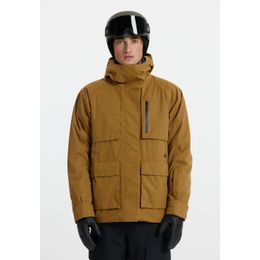 SOS Herren Skijacke "Keilberg", gelb, Gr. M, unifarben, 100% Polyester, Jacken, mit smarten Funktionen