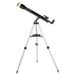 BRESSER Arcturus 60/700 AZ Carbon Design -Linsenteleskop mit Smartphone-Kameraadapter