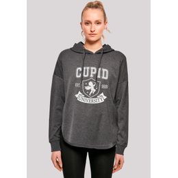 F4NT4STIC Damen Kapuzenpullover "Cupid University Valentinstag", grau, Gr. XS, Obermaterial: 100% Baumwolle, Pullover, Premium Qualit&auml;t