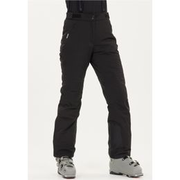 WHISTLER Damen Skihose "YARRA", schwarz, Gr. 34, mehrfarbig, 94% Polyester, 6% Elasthan, Hosen, mit wasserdichter 3-Lagen-Membran