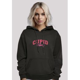 F4NT4STIC Damen Kapuzenpullover "Cupid Vibes Valentinstag Amor", schwarz, Gr. S, Obermaterial: 65% Baumwolle, 35% Polyester, Pullover, Premium