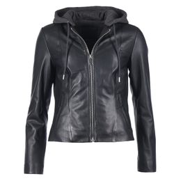 Mustang Damen Lederjacke "31023138", schwarz, Gr. M, Obermaterial: 100% Schafsleder; Futter: 60% Baumwolle, 40% Polyester; &Auml;rmelfutter: 100%