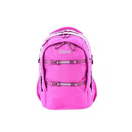 2be Kinder Schulrucksack, pink, Kunstfaser, Rucksäcke, mit reflektierenden Elementen