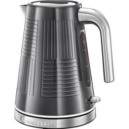 Russell Hobbs Wasserkocher "Geo Steel 25240-70", B:22,1cm H:24,1cm T:17,25cm, grau, Wasserkocher