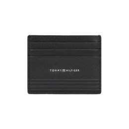Tommy Hilfiger Damen Kartenetui "TH BUSINESS CC HOLDER", schwarz, Leder, Kleinlederwaren, Men Mini-Geldbeutel, Mini Portemonnaie