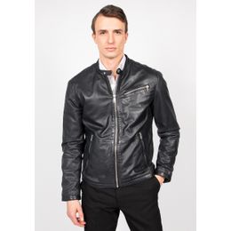 Freaky Nation Herren Lederjacke "Davis-FN", schwarz, Gr. S, 100% Leder, Jacken