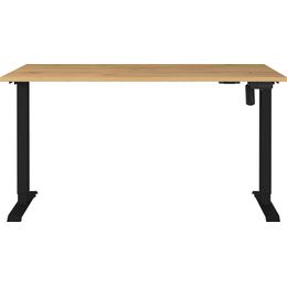 Schreibtisch Germania, B:140cm H:119cm T:80cm, schwarz, Büro, Tische, "Profi 3.0", elektrisch höhenverstellbar, in verschiedenen Breiten, Made in