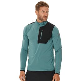 Endurance Herren Strickpullover "Breger", blau, Gr. XXL, mehrfarbig, 95% Polyester, 5% Elasthan, Pullover, mit Rei&szlig;verschluss-Brusttasche