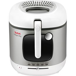 Tefal Fritteuse "Mega XXL", B:35,1cm H:40,6cm T:37,9cm, grau, Fritteusen, herausnehmbarer Behälter, Anti-Geruch-Filter, Sichtfenster, FR4800