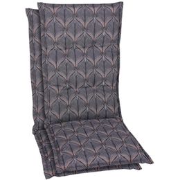 Hochlehnerauflage GO-DE, B:50cm H:7cm T:120cm, grau, Baumwolle, Polyester, Polyurethan, Polsterauflagen, Ma&szlig;e ca.: 50 cm x 120 cm x 7 cm