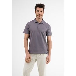Lerros Herren Poloshirt "Lerros Waffelpiqué-Poloshirt", grau, Gr. S, 100% Baumwolle, Shirts