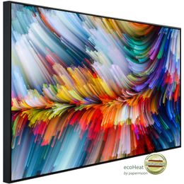 papermoon Infrarotheizung "Abstrakt Farben", B/H/T: 100cm x 60cm x 3cm, 600 W, bunt, Heizk&ouml;rper, sehr angenehme Strahlungsw&auml;rme
