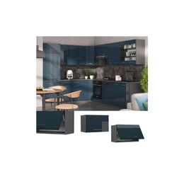 VICCO H&auml;ngeschrank Fame-Line Anthrazit Dunkelblau Hochglanz 60 cm flach