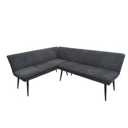 HTI-Living Eckbank 195 x 154 cm Anthrazit Mesilla kurzer Schenkel rechts