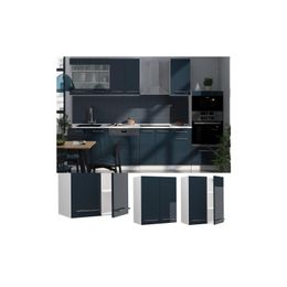 VICCO H&auml;ngeschrank Fame-Line Wei&szlig; Dunkelblau Hochglanz 60 cm