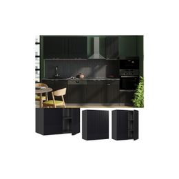 VICCO H&auml;ngeschrank Fame-Line Anthrazit Schwarz gestreift 60 cm