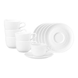 Seltmann Weiden Kaffeetassen mit Untertassen Terra 260 ml 6er Set