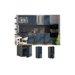 VICCO H&auml;ngeschrank Fame-Line Anthrazit Dunkelblau Hochglanz 30 cm