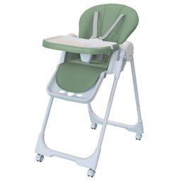 BABY VIVO Design Kinderhochstuhl aus Kunststoff - Tippy in Cool Mint