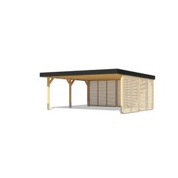 Karibu Carport Einzel- oder Doppelausf&uuml;hrung mit und ohne Seitenwand
